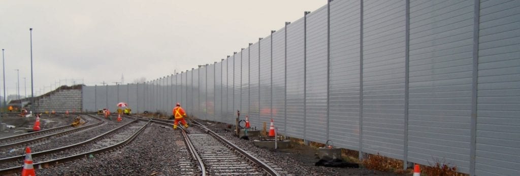 Rail Sound Barrier Walls | AIL Sound Walls