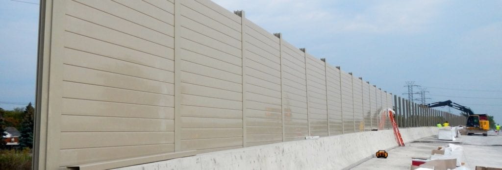 Noise barrier protects BC neighborhood from traffic noise