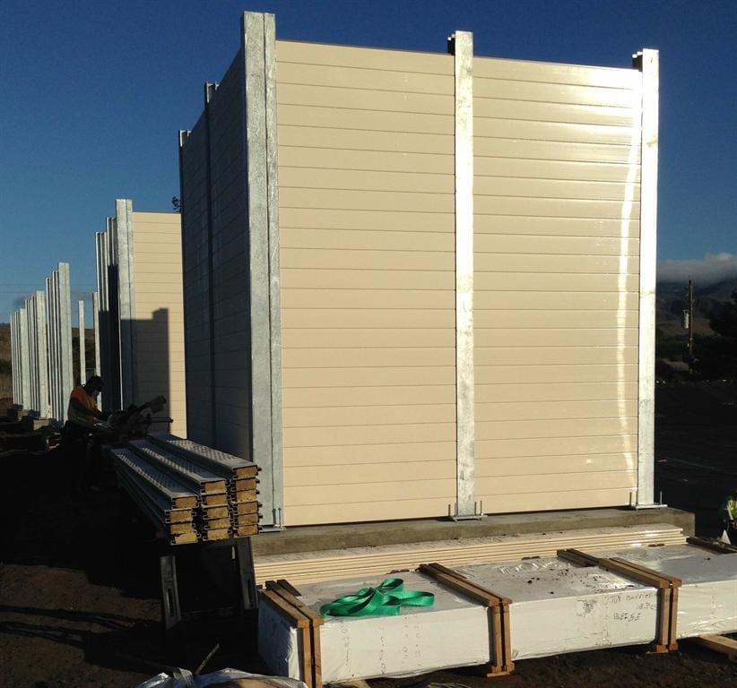 Noise control enclosure built in California desalination facility