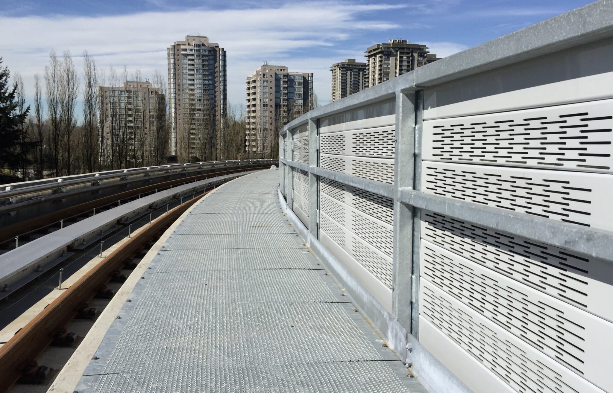 LRT Sound Barrier Walls along Urban Corridors | AIL Sound Walls