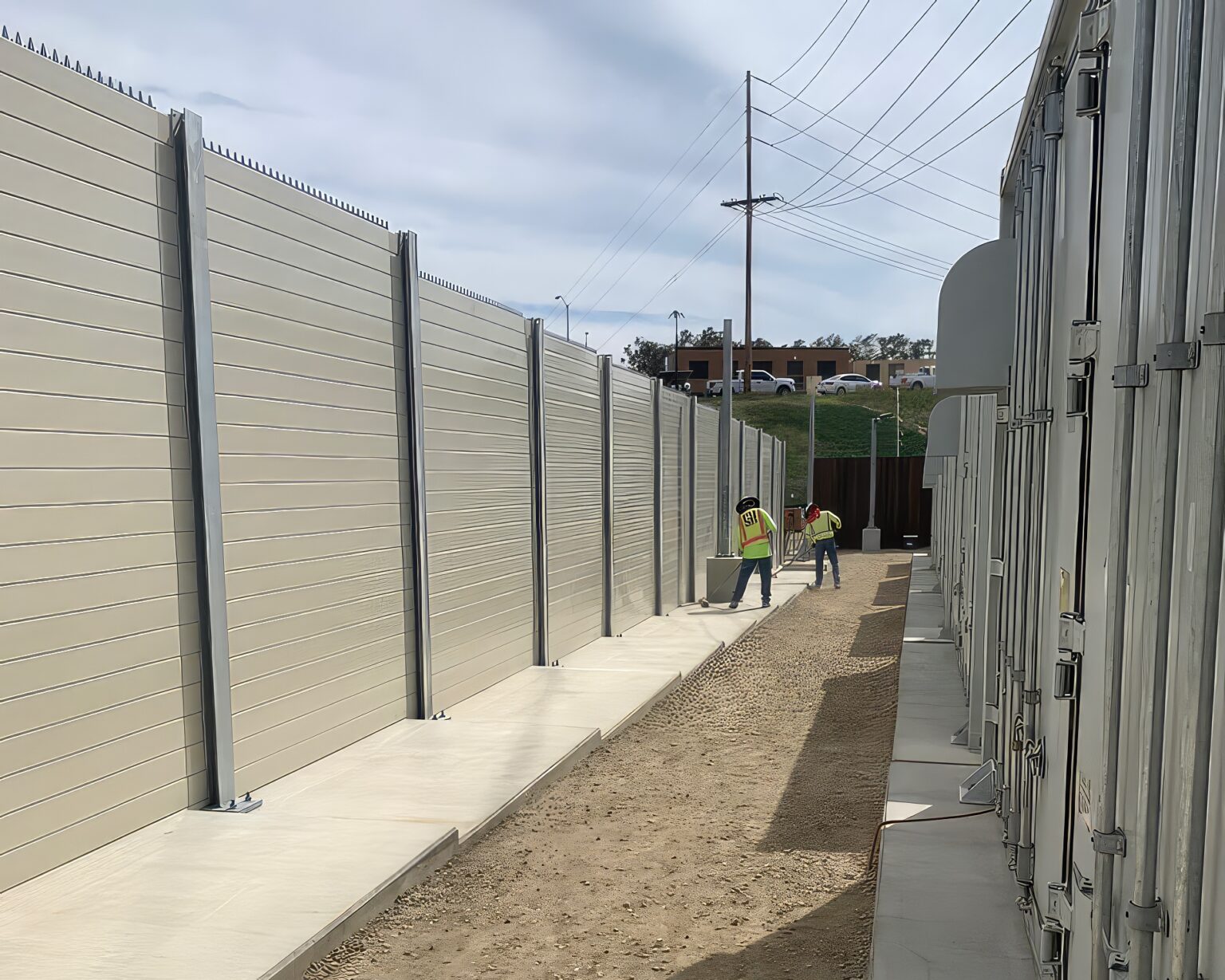 AIL Sound Walls control noise from a second microgrid battery energy ...
